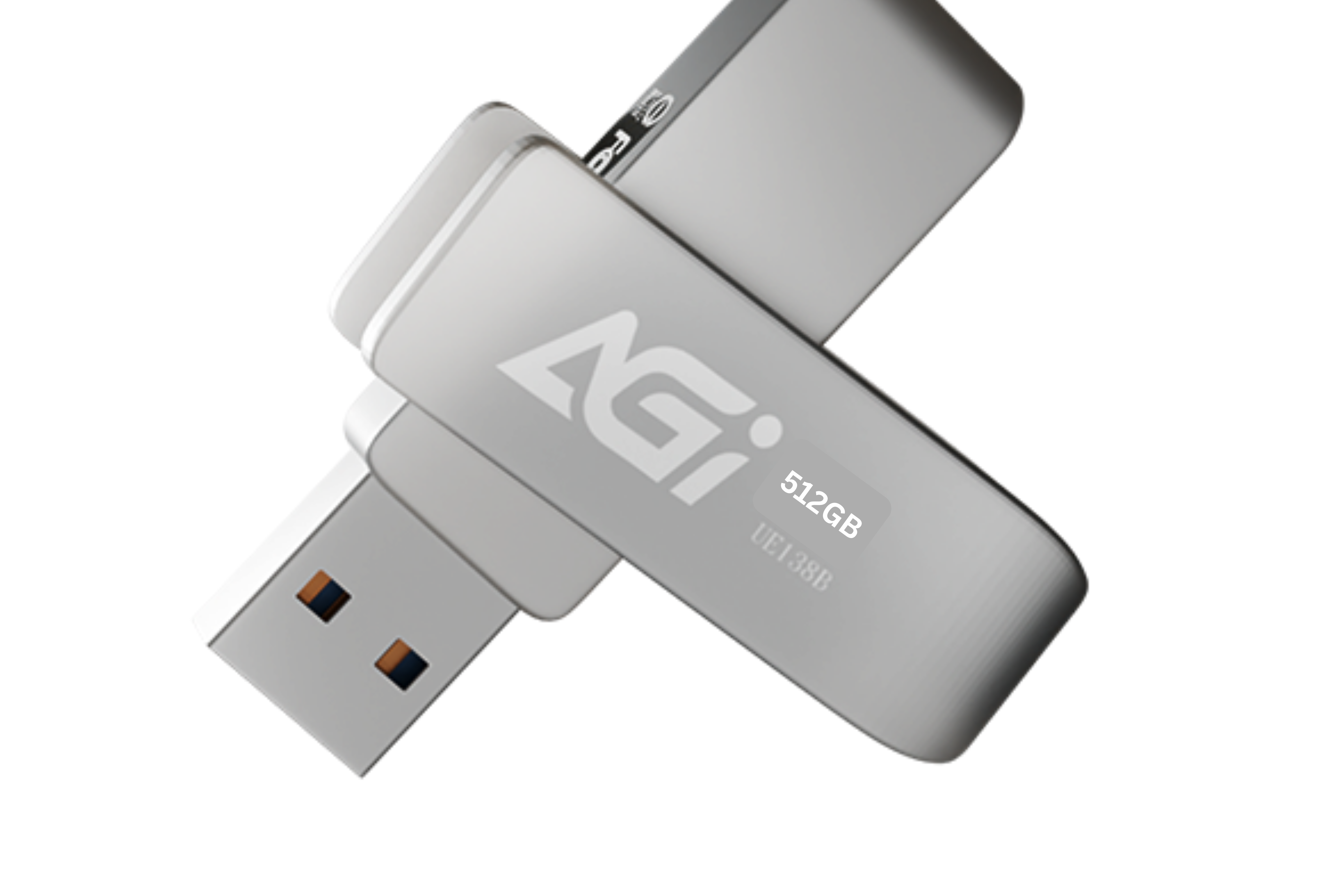 AGI 512 GB USB Flash Drive, Silver-UE138B