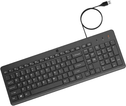 Open Box HP Wired Keyboard Wired USB Multi-device Keyboard-150