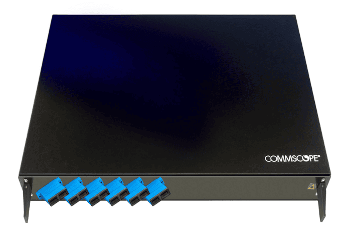 CommScope 12 port LC type single mode loaded LIU with pigtails (2 ...