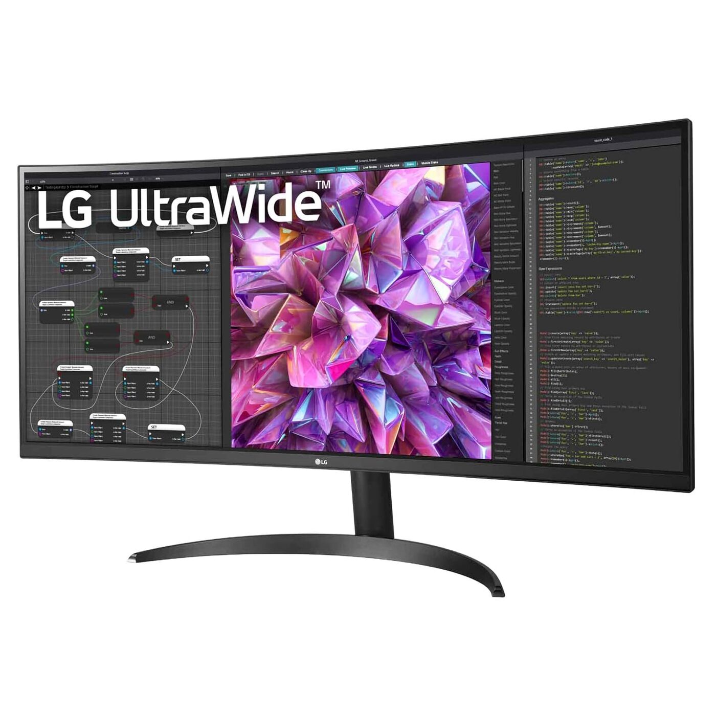 LG 34-Inch ,Curved Ultrawide QHD IPS Monitor, Black, 34WQ60C