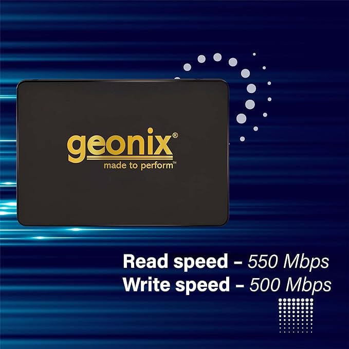 Geonix Supersonic Gold Edition 256GB SSD | High-Speed SATA