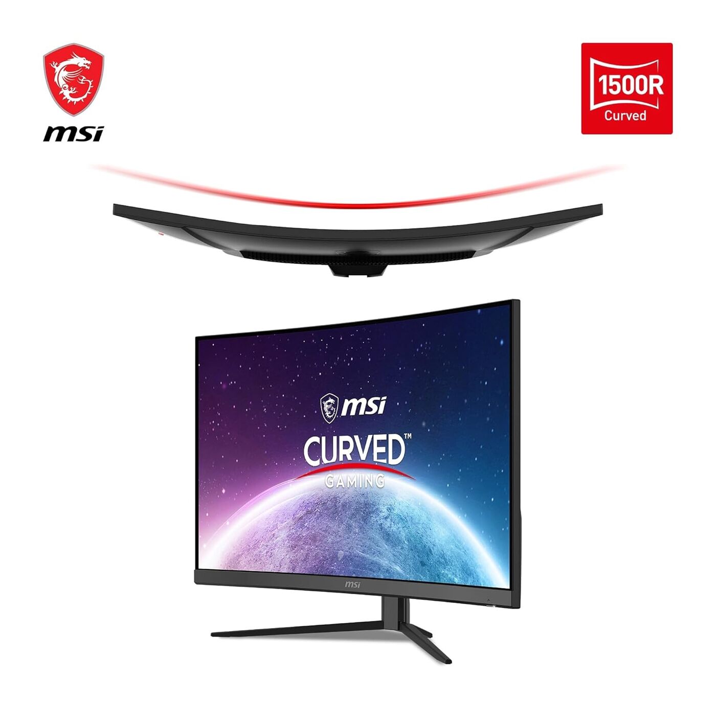 MSI, 27 Inch FHD Curved Gaming Monitor, 250Hz, 1ms, FreeSync Premium ...