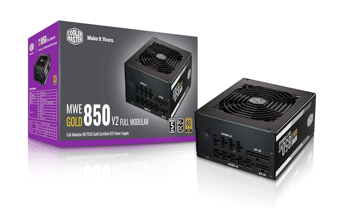Cooler Master 850 WATT FULLY MODULAR 80 PLUS GOLD- MWE850 V2