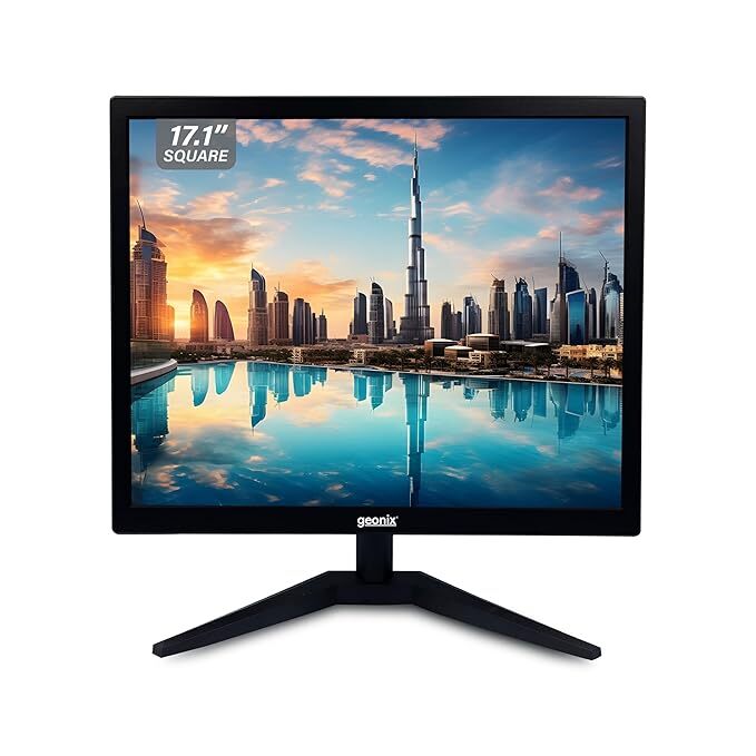 Geonix 17" LED PC Monitor, VGA & HDMI, 1280x1024-‎GXTF-WVHDF171