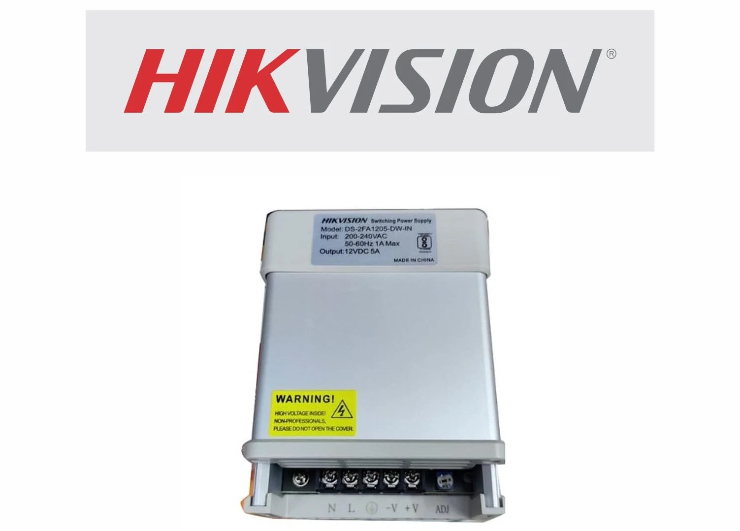 Hikvision DS-2FA120K-DW-IN CCTV Power Supply – 12V DC