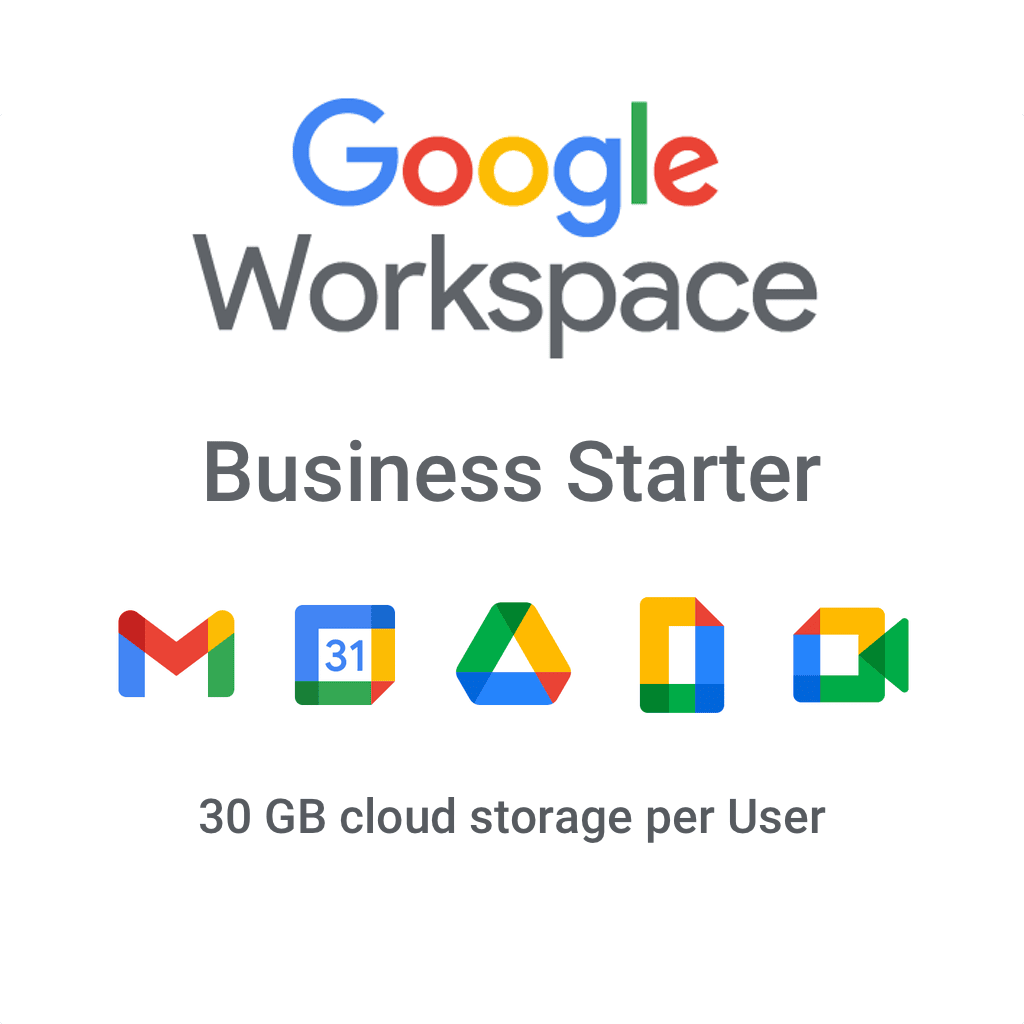 Google Starter – 30 GB Cloud Storage | 1-Year Workspace