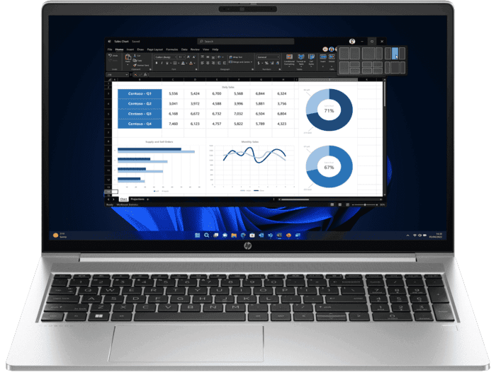 HP Probook 450 G10, i5-1334U, 16GB/512GB, 15.6"FHD, Win 11 Pro, 1 Year ...