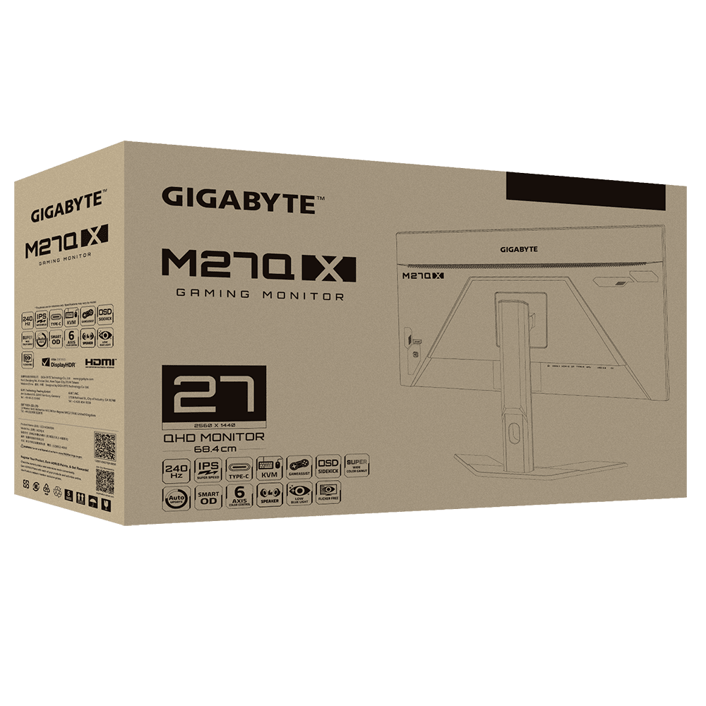 Gigabyte 27-inch, 2K 240Hz Gaming Monitor ,M27Q X
